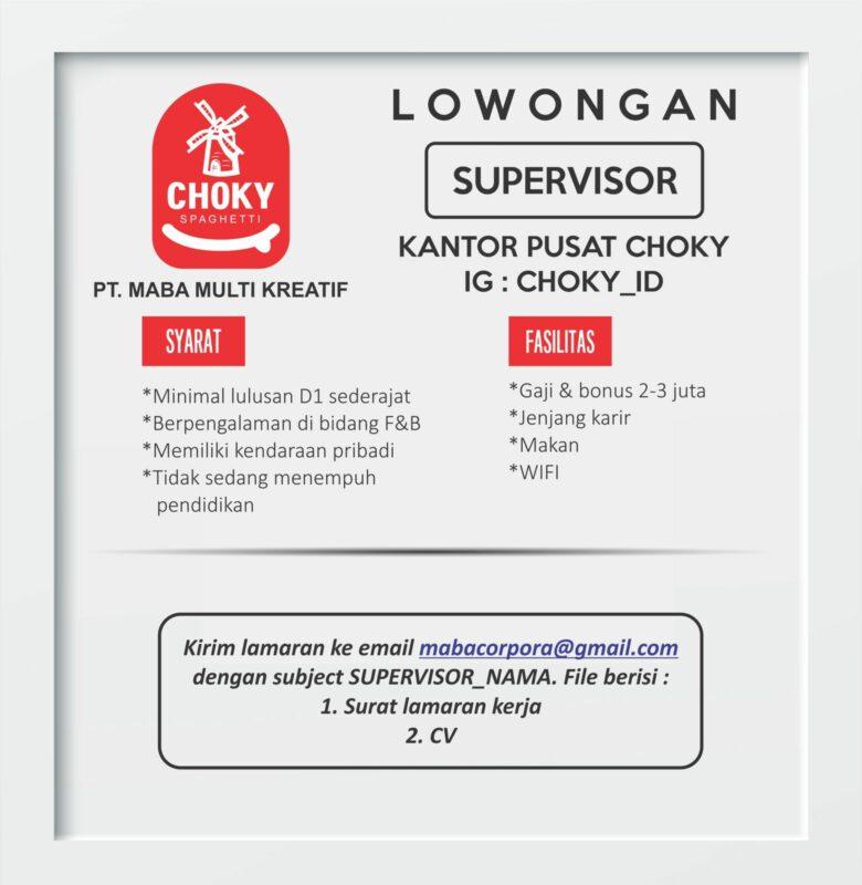 Lowongan Kerja Supervisor di Choky Spaghetti - LokerJogja.ID