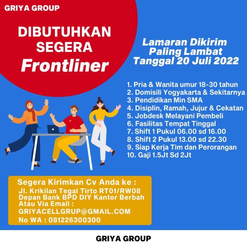 Lowongan Kerja Frontliner / Penjaga Toko di Griya Group - LokerJogja.ID