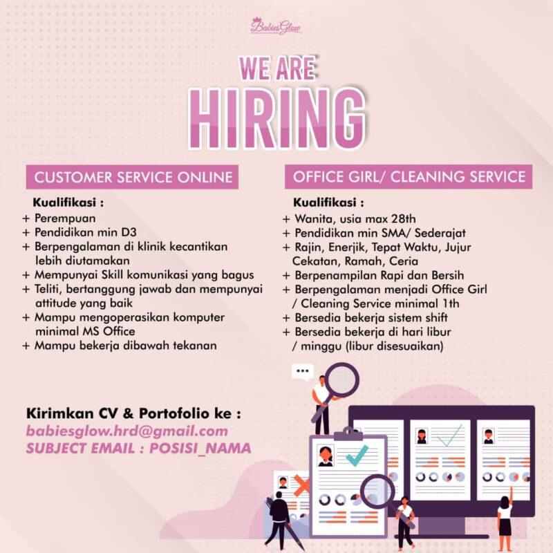 Lowongan Kerja Customer Service Online - Office Girl/ Cleaning Service di Babies Glow ...