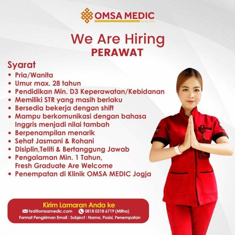 Lowongan Kerja Perawat di Omsa Medic - LokerJogja.ID