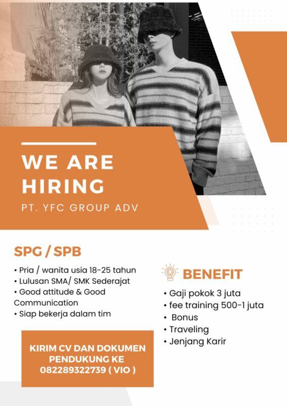 Lowongan Kerja Crew Marketing di YFC Grub - LokerJogja.ID