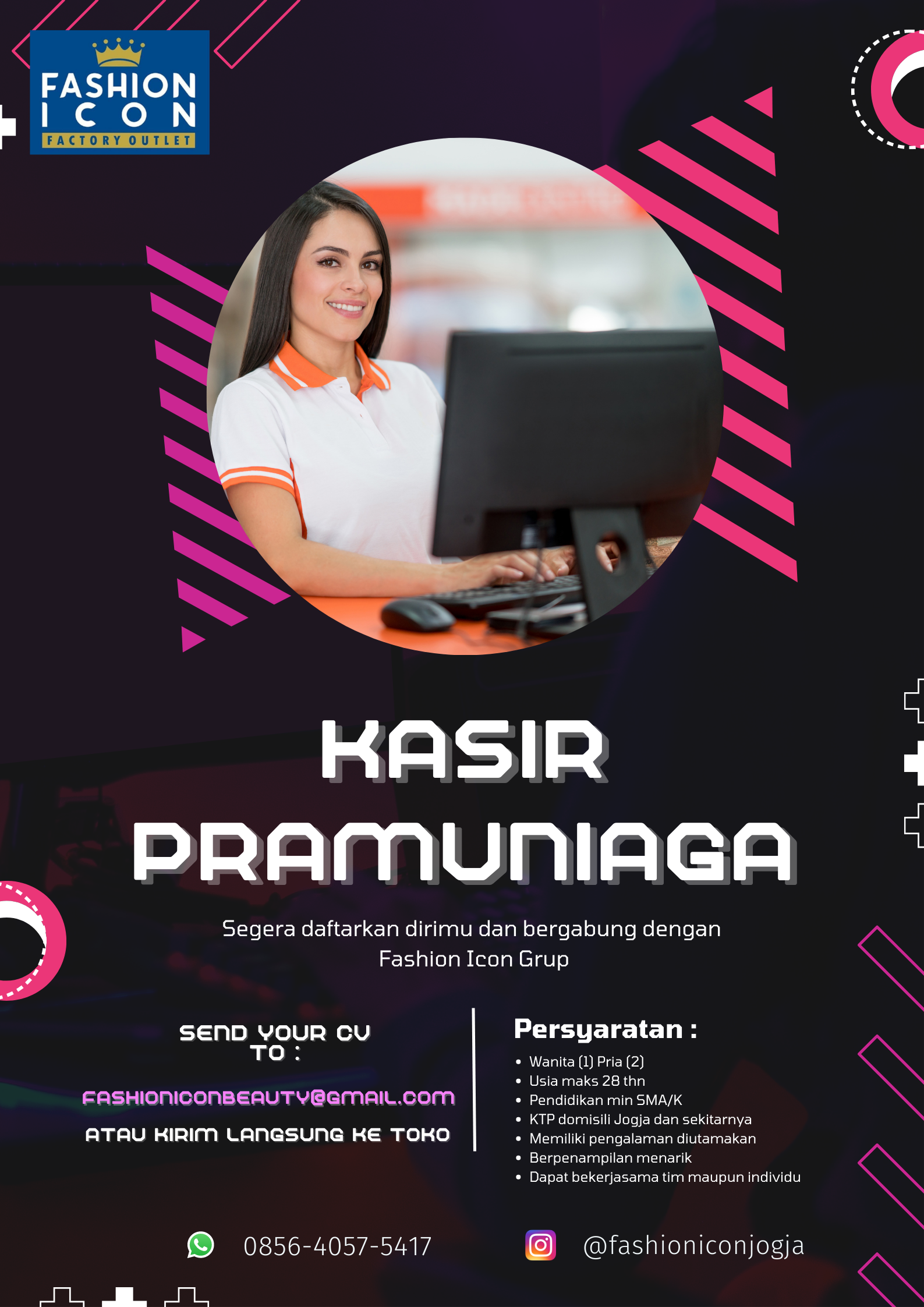 Lowongan Kerja Kasir - Pramuniaga di Fashion Icon Factory Outlet - LokerJogja.ID