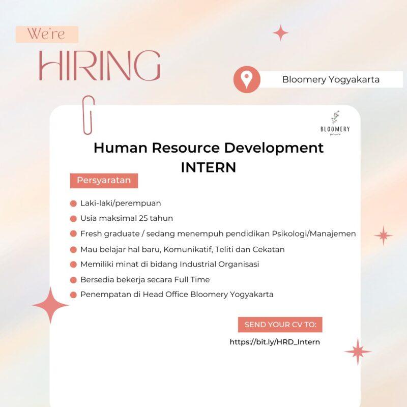 Lowongan Kerja HRD Intern - Front Staff/ Cashier Tamsis & Jakal ...