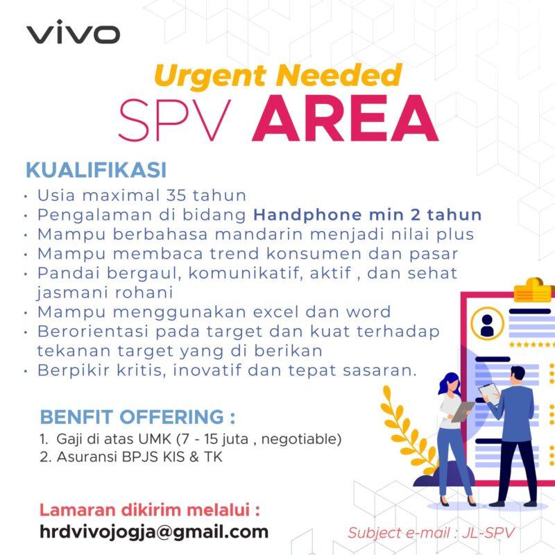 Lowongan Kerja SPV Area - Admin mandarin - Promotor - Crew di PT. Zhi Sheng Indonesia (Vivo ...