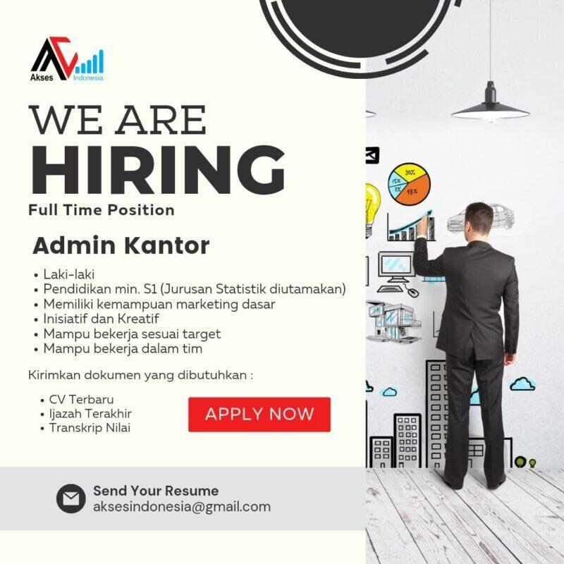 Lowongan Kerja Admin Kantor - Konsultan Olah Data di Akses Indonesia ...