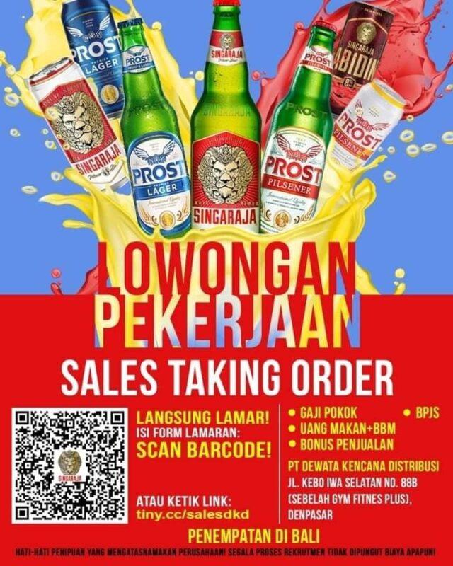 Lowongan Kerja Sales Taking Order di PT. Dewata Kencana Distribusi - LokerJogja.ID