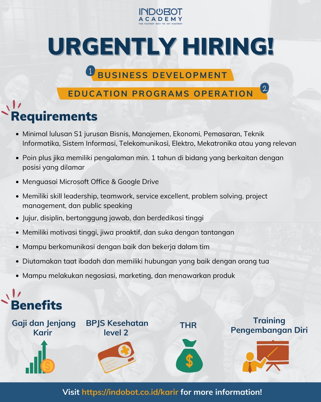 Lowongan Kerja Business Development - Education Programs Operation di ...