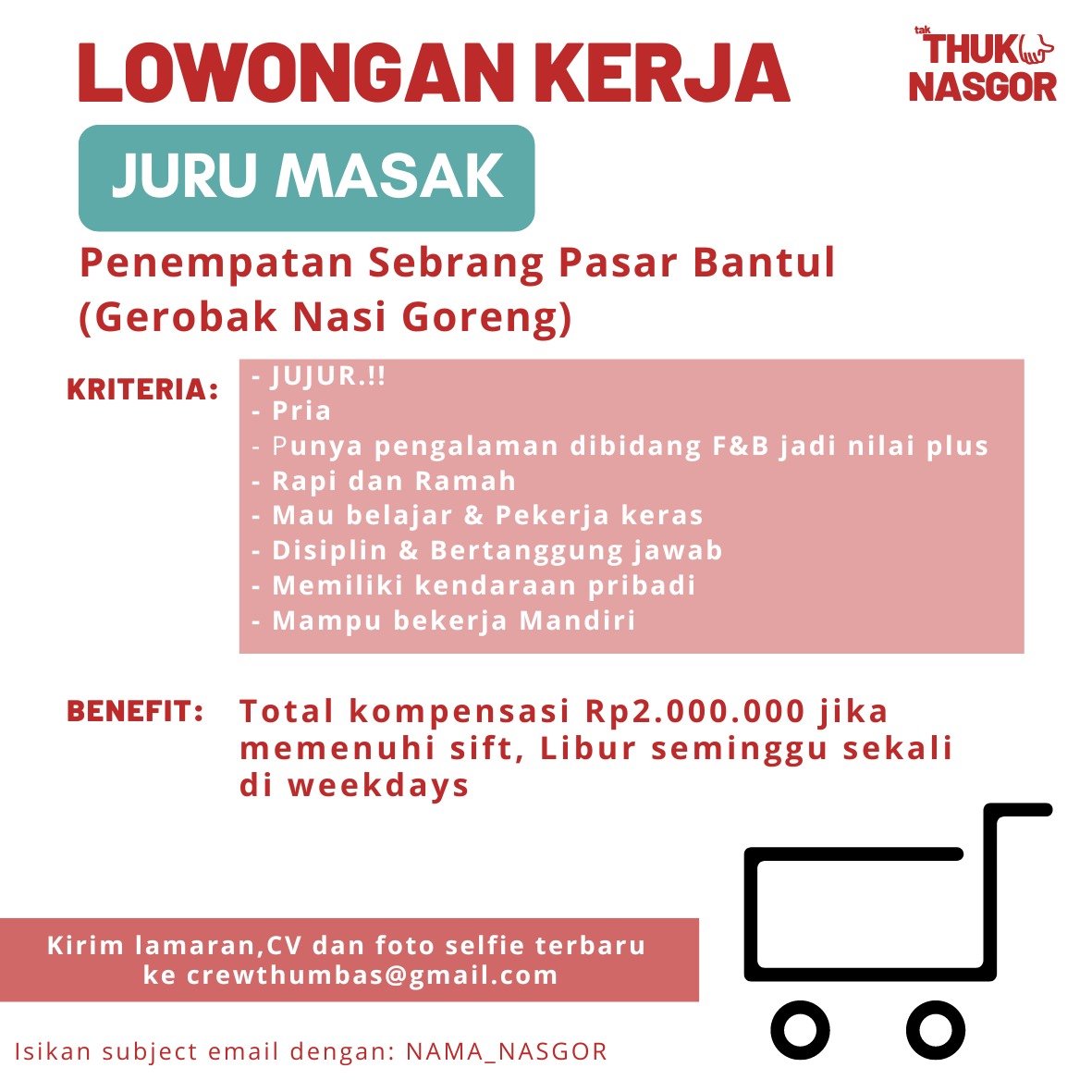 Lowongan Kerja Juru Masak Di Thuku Nasgor Lokerjogja Id