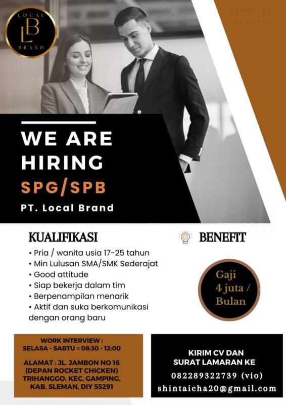 Lowongan Kerja Tim Promosi di Local Brand - LokerJogja.ID