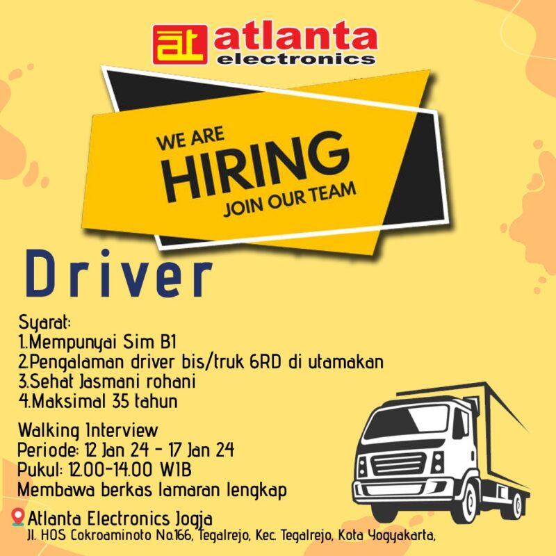 Lowongan Kerja Driver di Atlanta Electronics - LokerJogja.ID