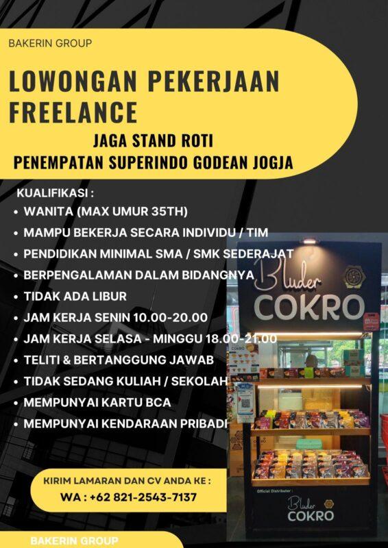 Lowongan Kerja Jaga Stand Roti di Bakerin Group - LokerJogja.ID