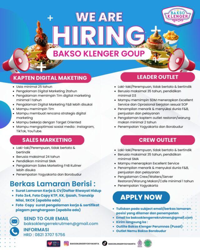 Lowongan Kerja Kapten Digital Marketing - Leader Outlet - Sales ...