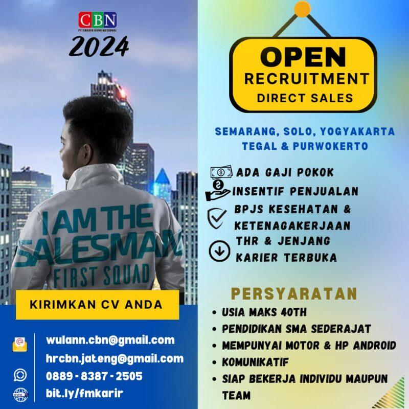 Lowongan Kerja Direct Sales di CBN (PT. Cahaya Bumi Nasional ...
