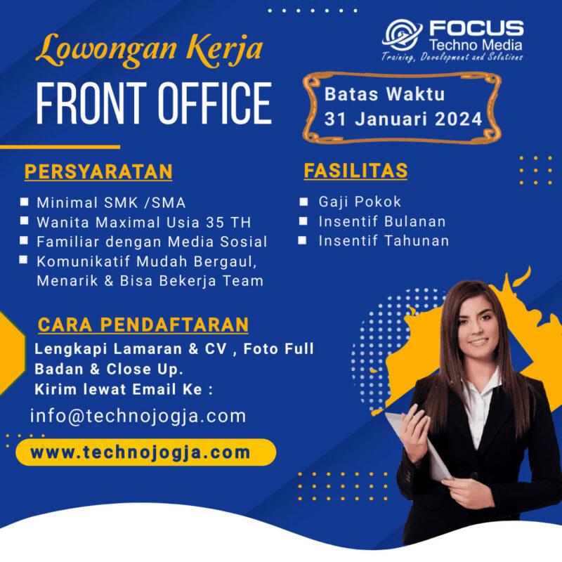 Lowongan Kerja Front Office di CV. Focus Techno Media Yogyakarta - LokerJogja.ID