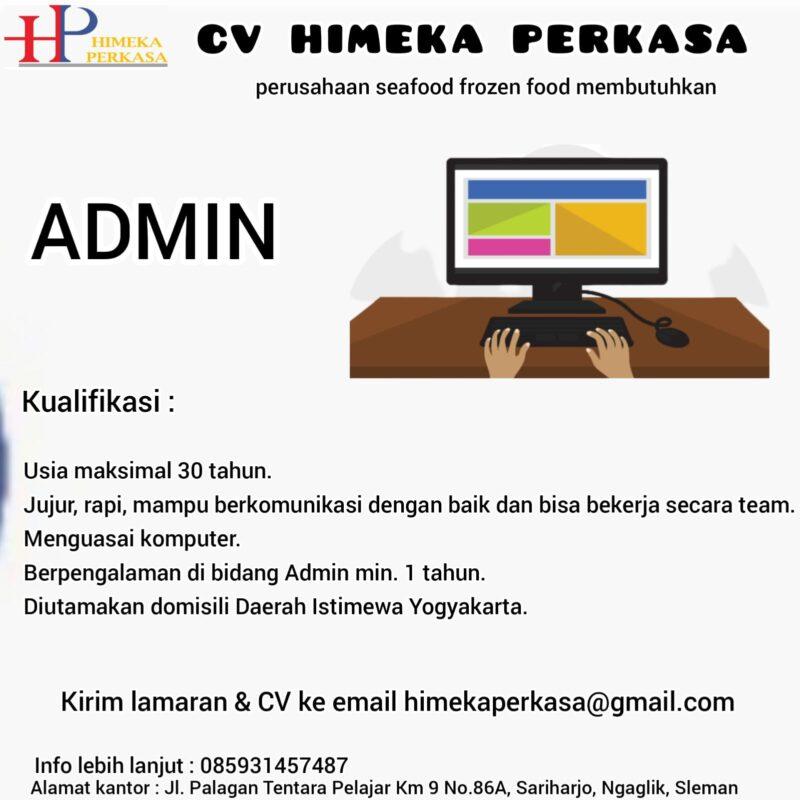 Lowongan Kerja Admin di CV. Himeka Perkasa - LokerJogja.ID