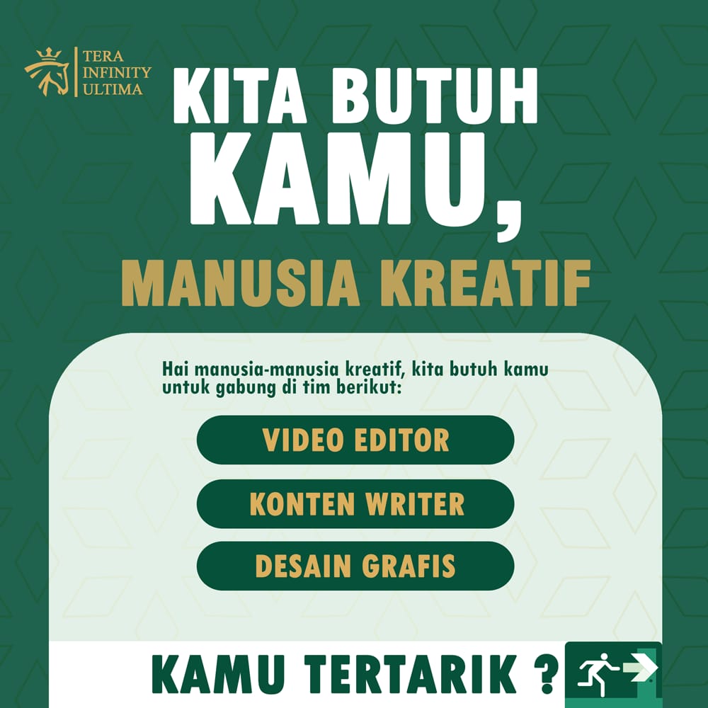 Lowongan Kerja Video Editor - Konten Writer - Desain Grafis di CV. Tera ...