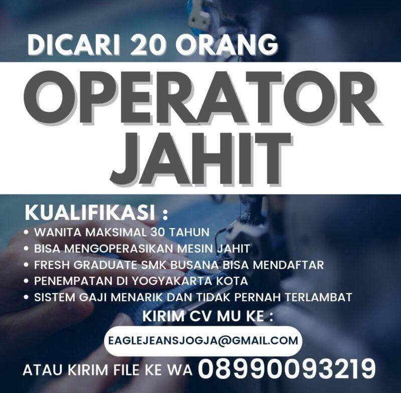 Lowongan Kerja Operator Jahit - Front Office di Eagle Jeans - LokerJogja.ID