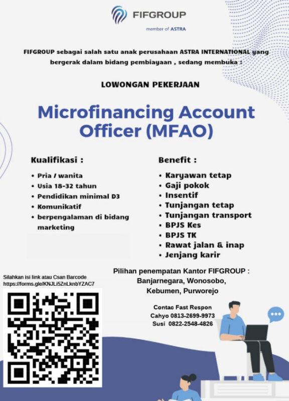 Lowongan Kerja Microfinancing Account Officer (MFAO) di Fifgroup ...