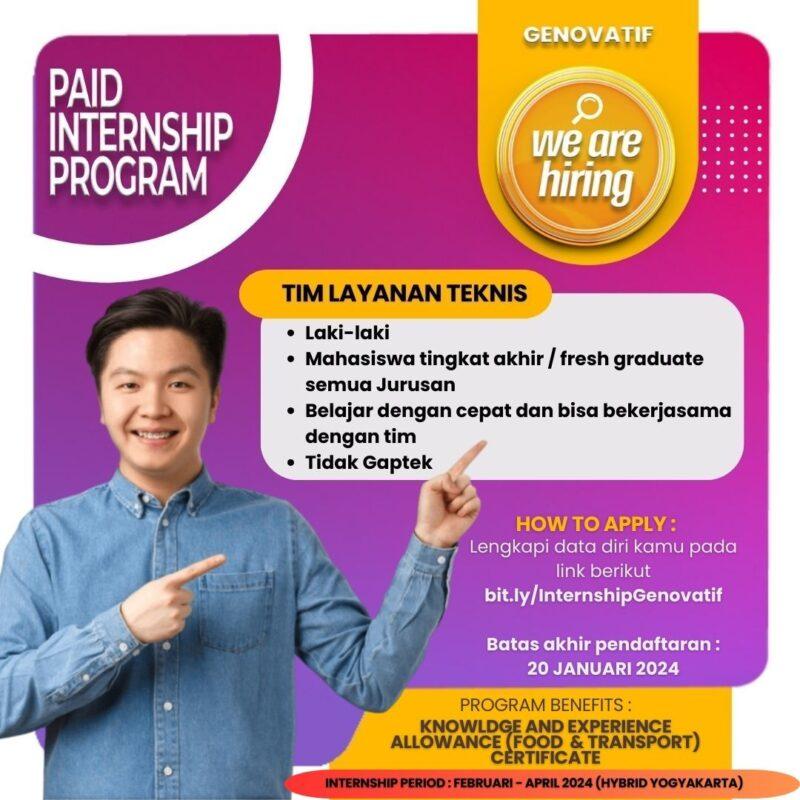 Lowongan Kerja Tim Layanan Teknis di Genial Digital Nusantara - LokerJogja.ID
