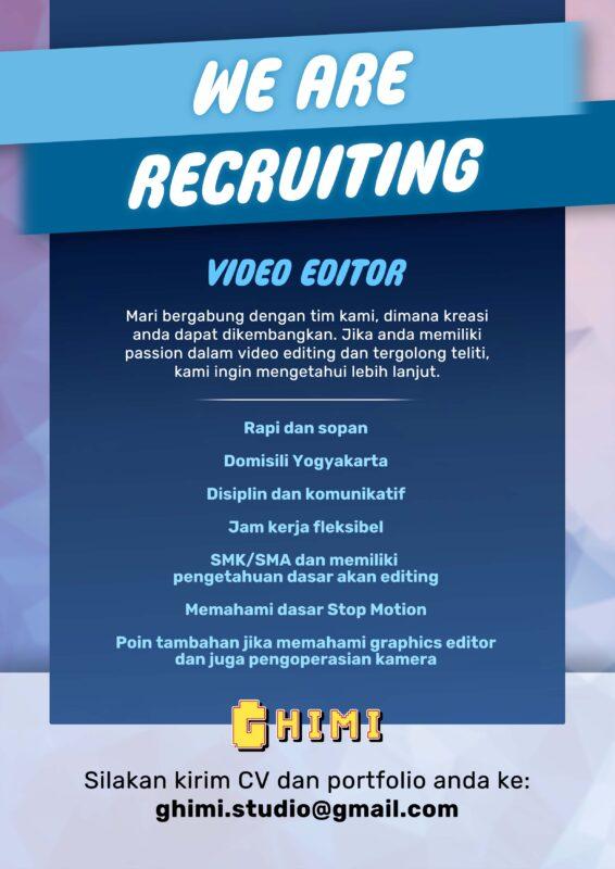 Lowongan Kerja Video Editor di Ghimi - LokerJogja.ID
