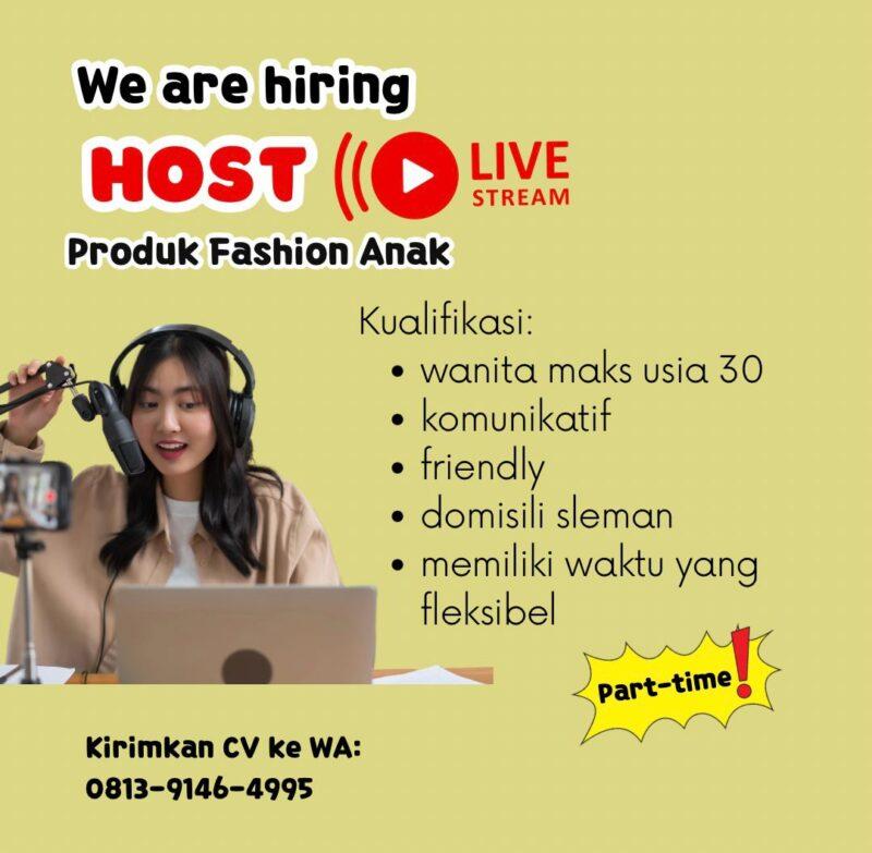 Lowongan Kerja Host Live Streaming di Hi.ammar.id - LokerJogja.ID