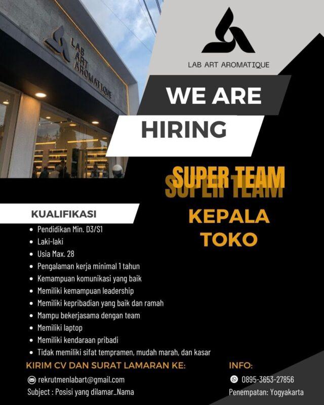 Lowongan Kerja Kepala Toko - Kasir - Pramuniaga di Urban Perfume Point × Lab Artaromatique ...