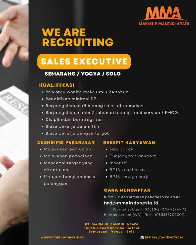 Lowongan Kerja Sales Executive di Makmur Mandiri Abadi - LokerJogja.ID
