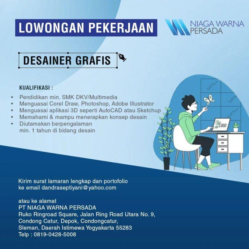 Lowongan Kerja Desainer Grafis di PT. Niaga Warna Persada - LokerJogja.ID Lowongan Kerja Desainer Grafis di PT. Niaga Warna Persada - LokerJogja.ID