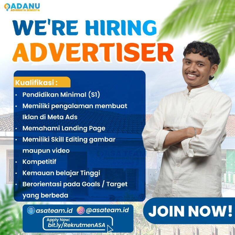 Lowongan Kerja Advertiser di PT. Adanu Adhinata Semesta (ASA ...