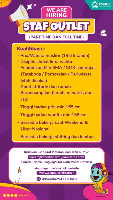 Lowongan Kerja Barista Esque Keliling - Crew Store Yogyakarta - Crew ...