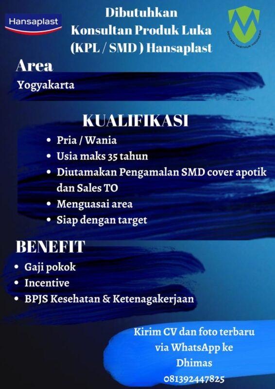 Lowongan Kerja Sales Merchandiser Hansaplast di PT. Semesta Masyhur ...