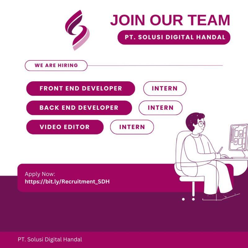 Lowongan Kerja Front End Developer - Back End Developer - Video Editor ...