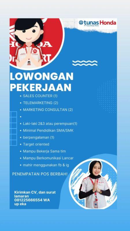 Lowongan Kerja Sales Counter - Telemarketing - Marketing Consultan di ...