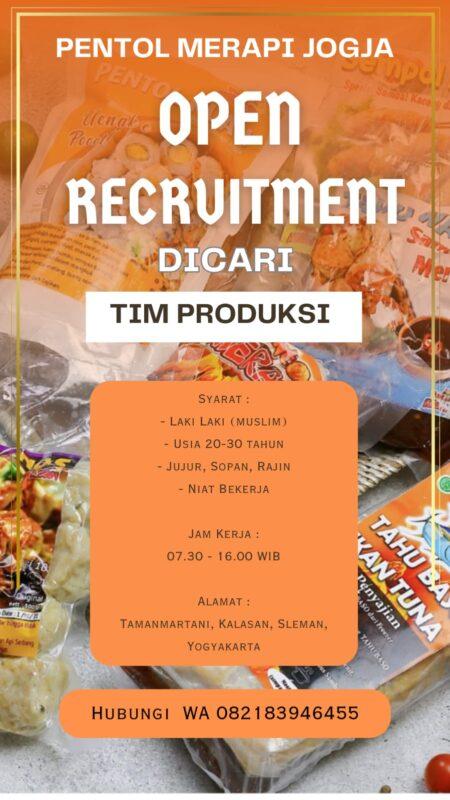 Lowongan Kerja Tim Produksi di Pentol Merapi Jogja - LokerJogja.ID