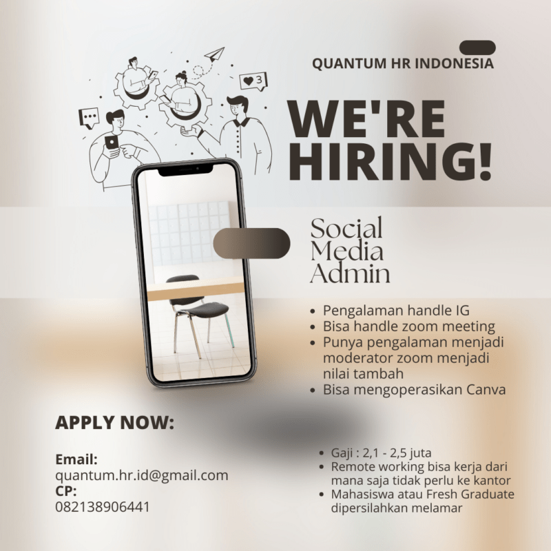 Lowongan Kerja Admin Media Sosial di Quantum HR Indonesia - LokerJogja.ID