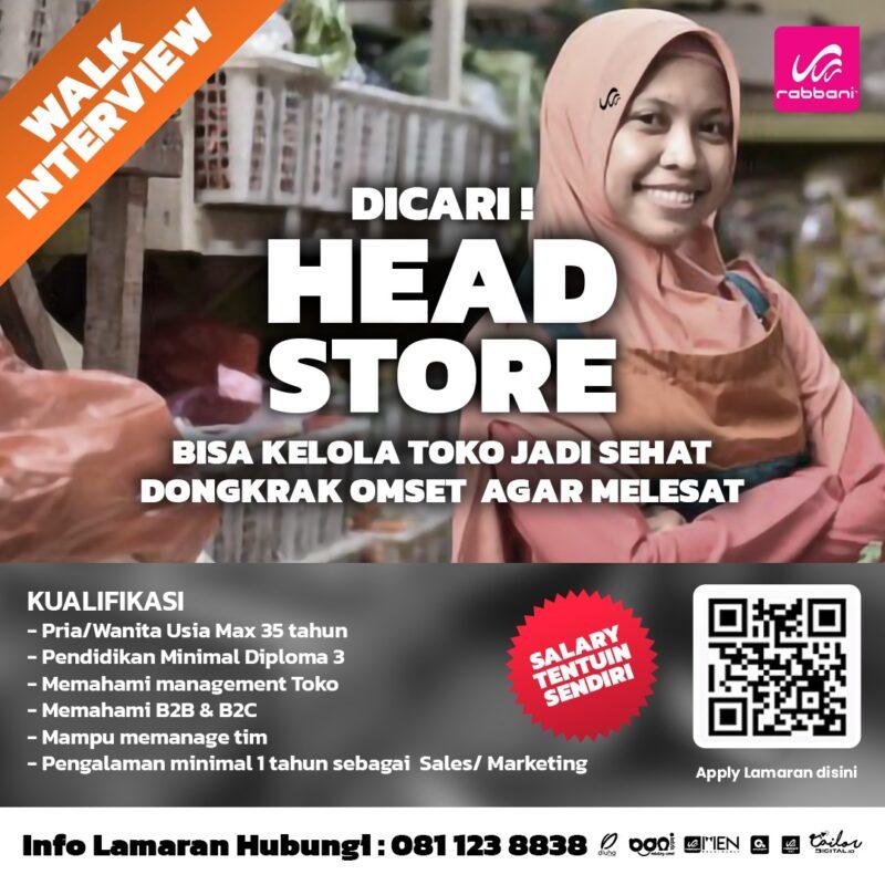 Lowongan Kerja Head Store - Reseller Officer - Host Streamer ...