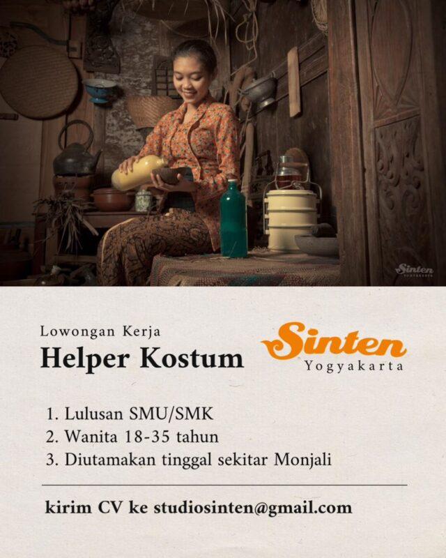 Lowongan Kerja Helper Kostum di Sinten Yogyakarta - LokerJogja.ID