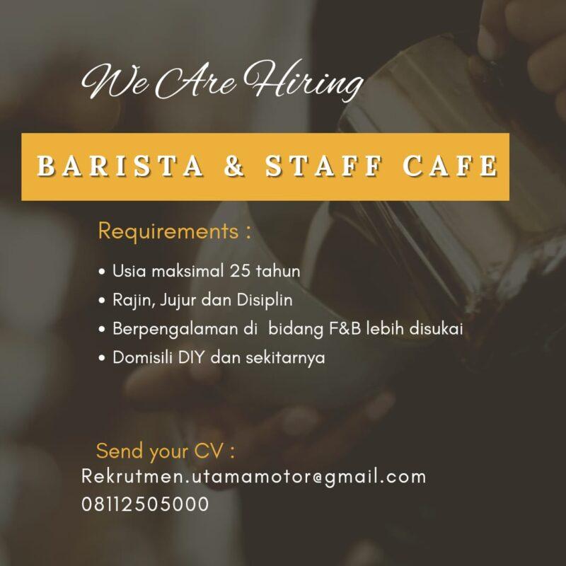 Lowongan Kerja Barista - Staff Cafe di AHASS Utama Motor Group ...