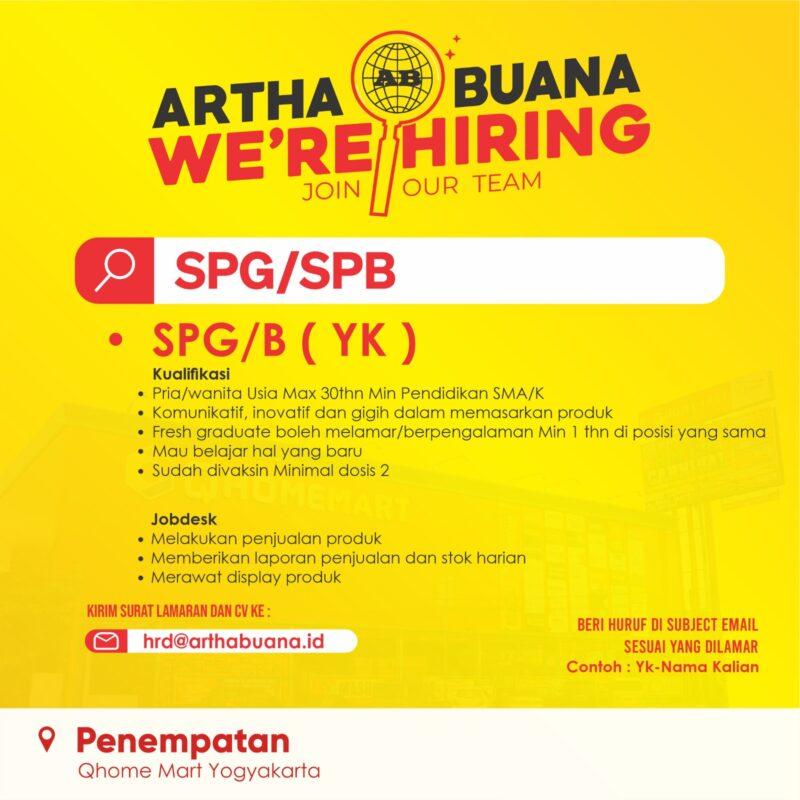 Lowongan Kerja SPG/SPB di Artha Buana - LokerJogja.ID