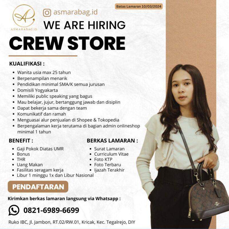 Lowongan Kerja Crew Store di Asmarabag.id - LokerJogja.ID