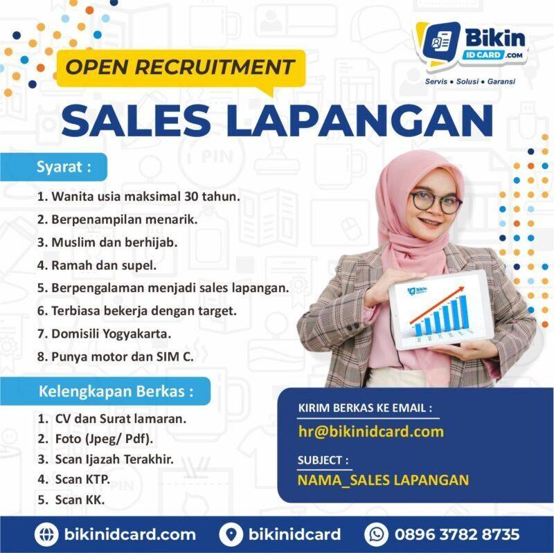 Lowongan Kerja Sales Lapangan di BikinIdCard.Com - LokerJogja.ID