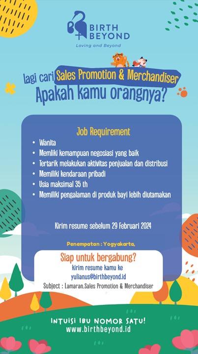 Lowongan Kerja Sales Promotion & Merchandiser (Jogja & Semarang) di ...