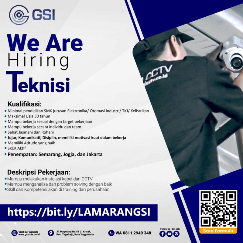 Lowongan Kerja Teknisi - Sales di CV. Global Solusi - LokerJogja.ID