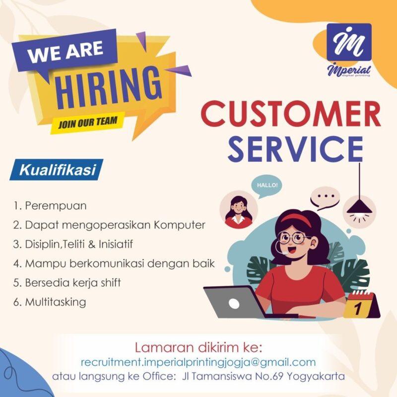 Lowongan Kerja CS - Content Creator - Admin di CV. Imperial Digital ...