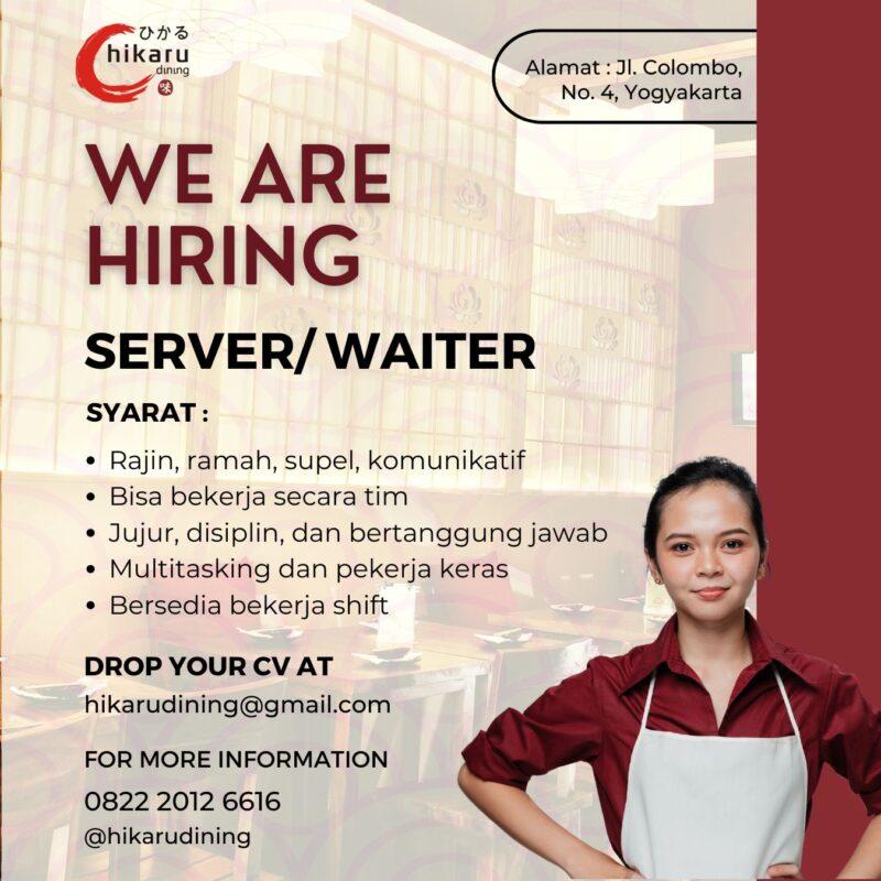 Lowongan Kerja Server / Waiter di Hikaru Dining & Bakehouse - LokerJogja.ID