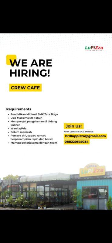 Lowongan Kerja Crew Cafe di Lupizza Cafe - LokerJogja.ID