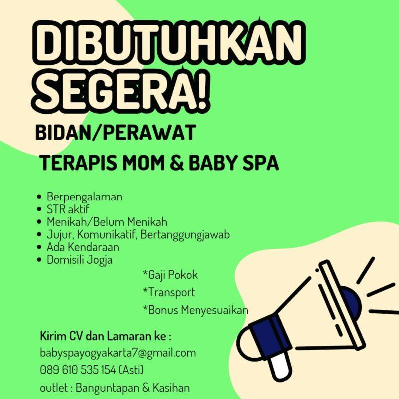 Lowongan Kerja Bidan/Perawat - Terapis Mom & Baby Spa di Mom & Baby Spa ... Lowongan Kerja Bidan/Perawat - Terapis Mom & Baby Spa di Mom & Baby Spa ...