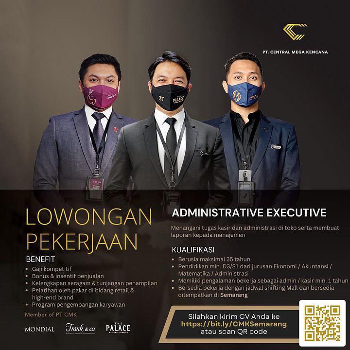 Lowongan Kerja Jewellery Representative (Sales) - ⁠Administrative Executive (Casier) di PT ...
