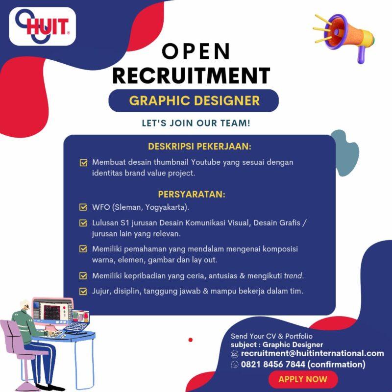 Lowongan Kerja Graphic Designer di PT. Huit International - LokerJogja.ID
