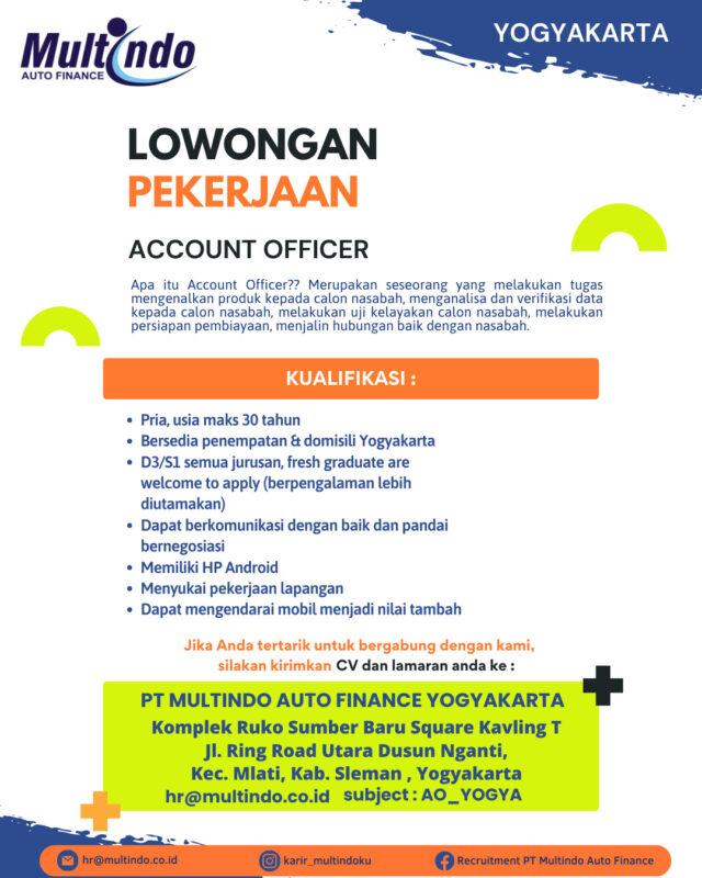 Lowongan Kerja Account Officer di PT. Multindo Auto Finance - LokerJogja.ID